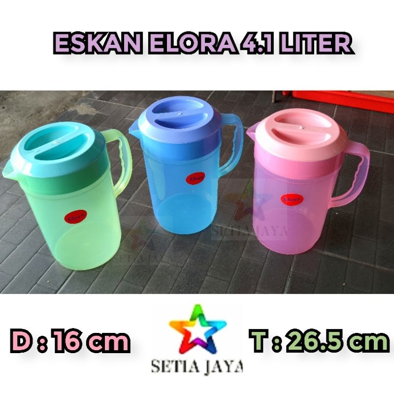 Jual ESKAN AIR MINUM 4,1 LITER ELORA / ESKAN ELORA DX / WATER JUG ...