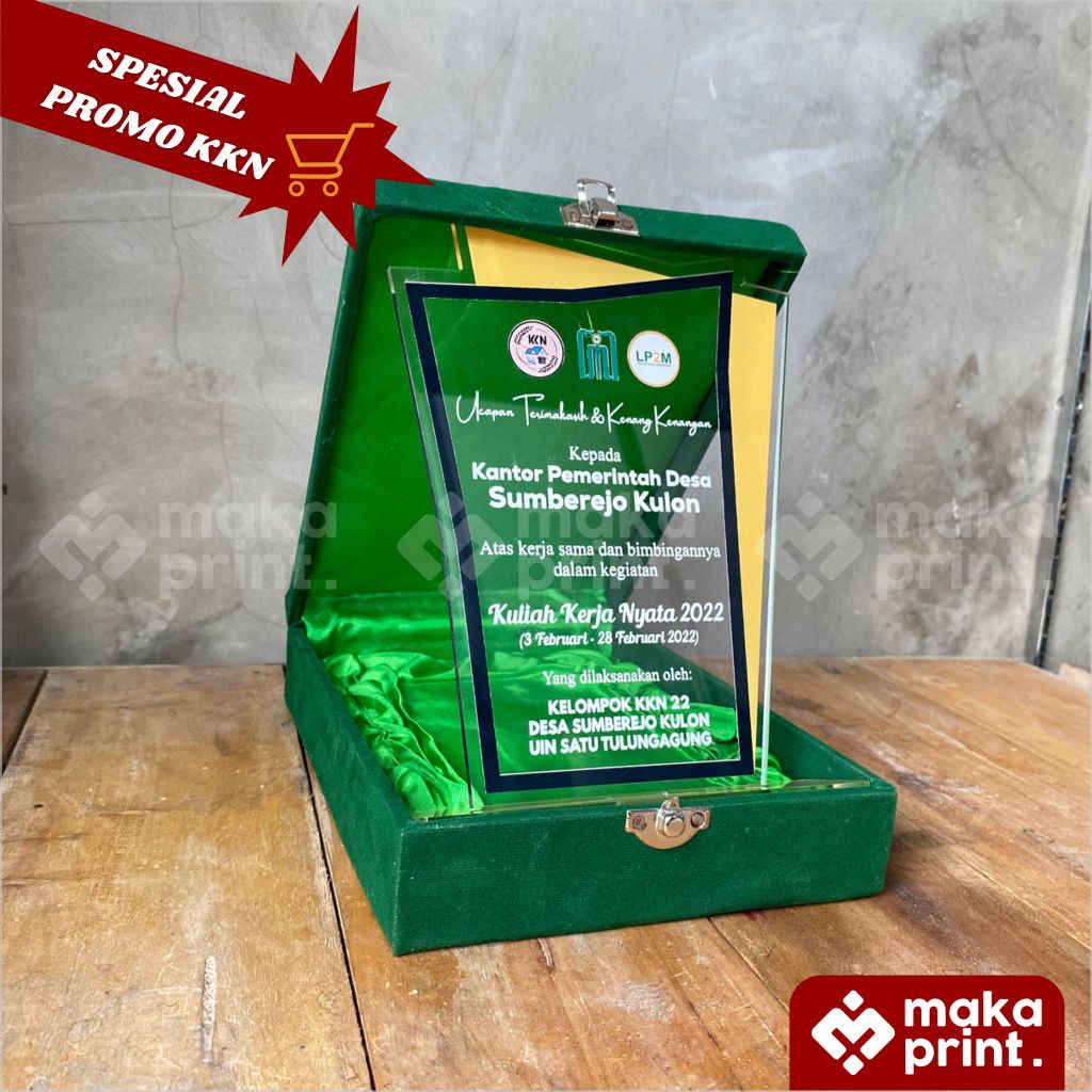 Jual Vandel KKN Ukuran ( 15x20 ) Tebal 3mm Free Tatakan - Cinderamata ...