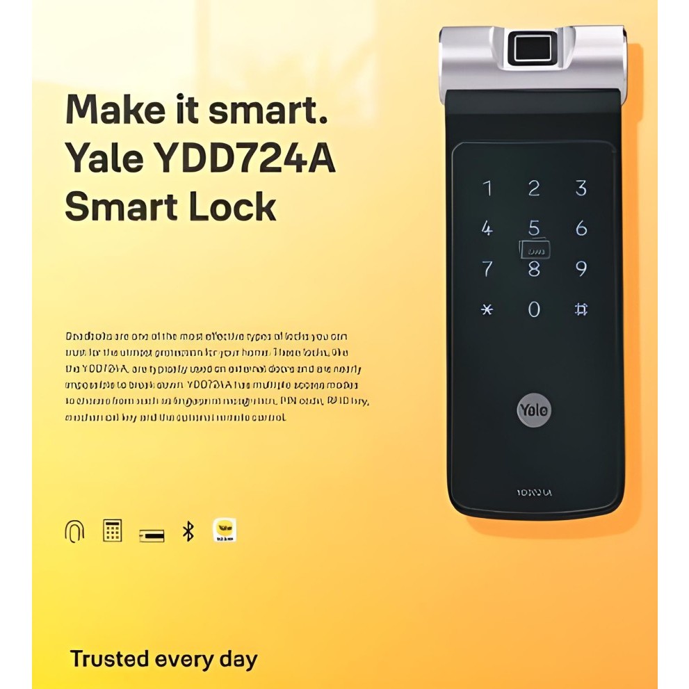 Jual YALE YDD 724A PREMIUM Digital Door Lock ORIGINAL | Shopee Indonesia