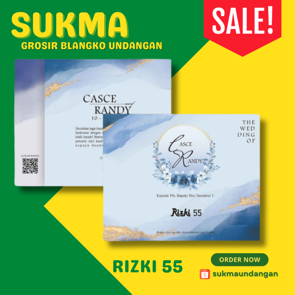 Jual KERTAS UNDANGAN ATAU BLANGKO UNDANGAN RIZKI 55 | BLANGKO UNDANGAN ...