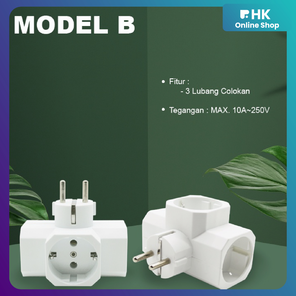 Jual Steker T Arde 3 Lubang + Saklar On/Off - Colokan Listrik T ...