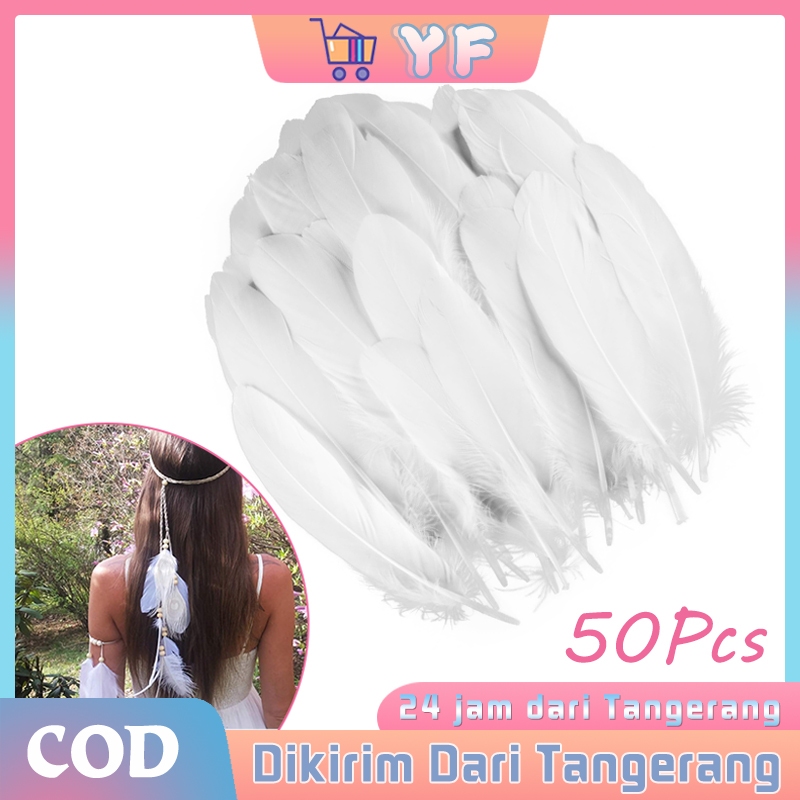 Jual 50Pcs Bulu Angsa Putih Panjang 15cm / Hiasan Bulu Angsa / DIY ...