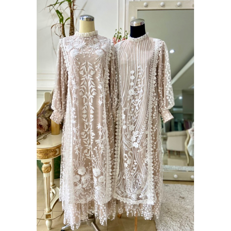 Jual Makaio - Eid al-Fitr - White Shimmering Dress | Shopee Indonesia