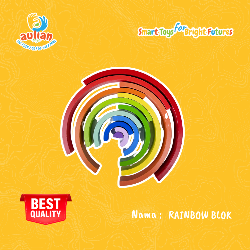 Jual RAINBOW BLOK - MAINAN ANAK / MAINAN EDUKASI / ALAT PERAGA EDUKASI ...