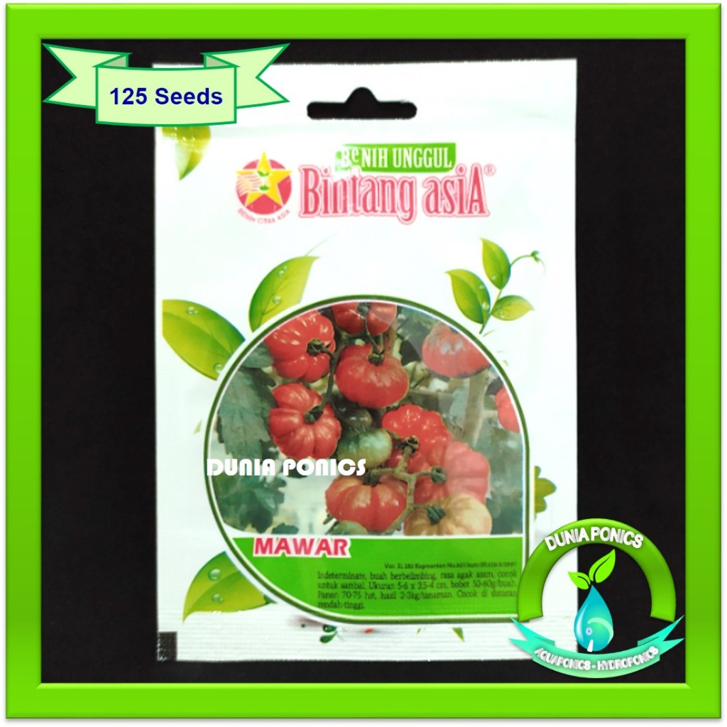 Jual Benih Bibit Tomat MAWAR Tomato Seeds Bintang Asia Original Pack ...
