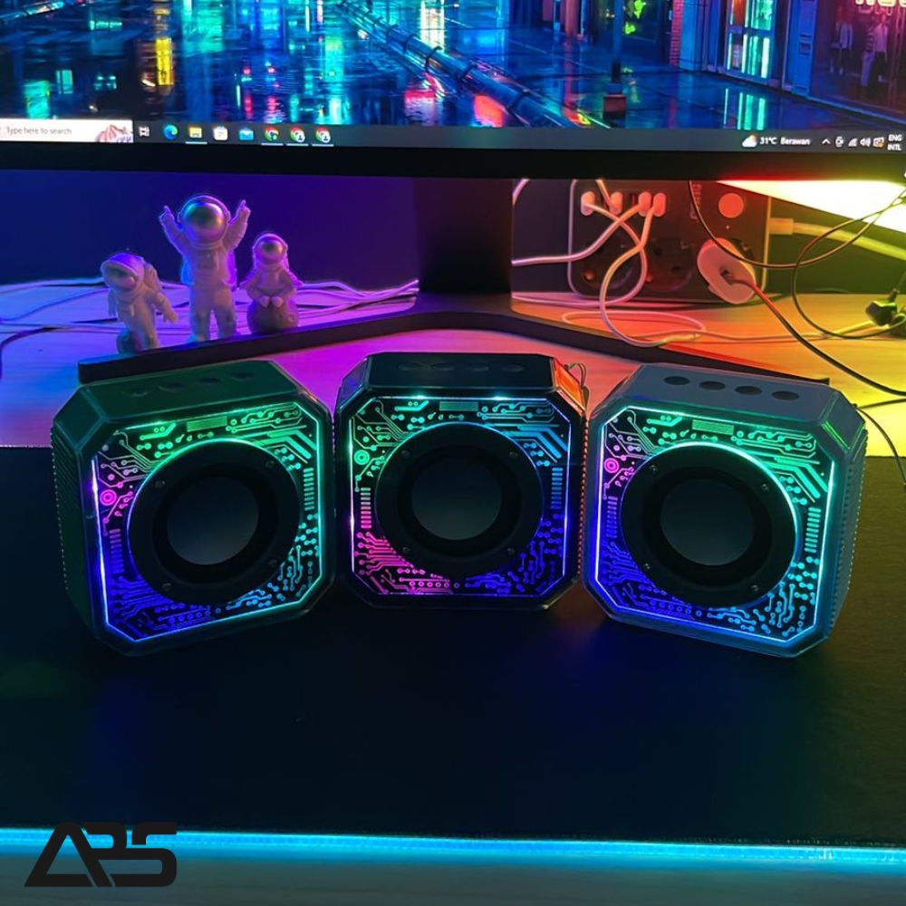Jual ABS - Speaker Bluetooth K66 RGB Portable Super Big Bass | Shopee ...