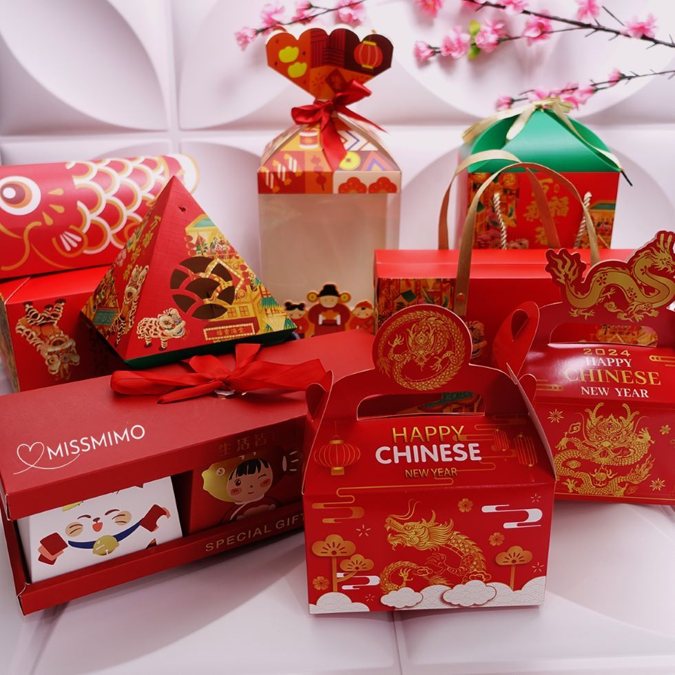 Jual Kotak Hampers Imlek Chinese New Year Gable Box CNY Kue Kering ...