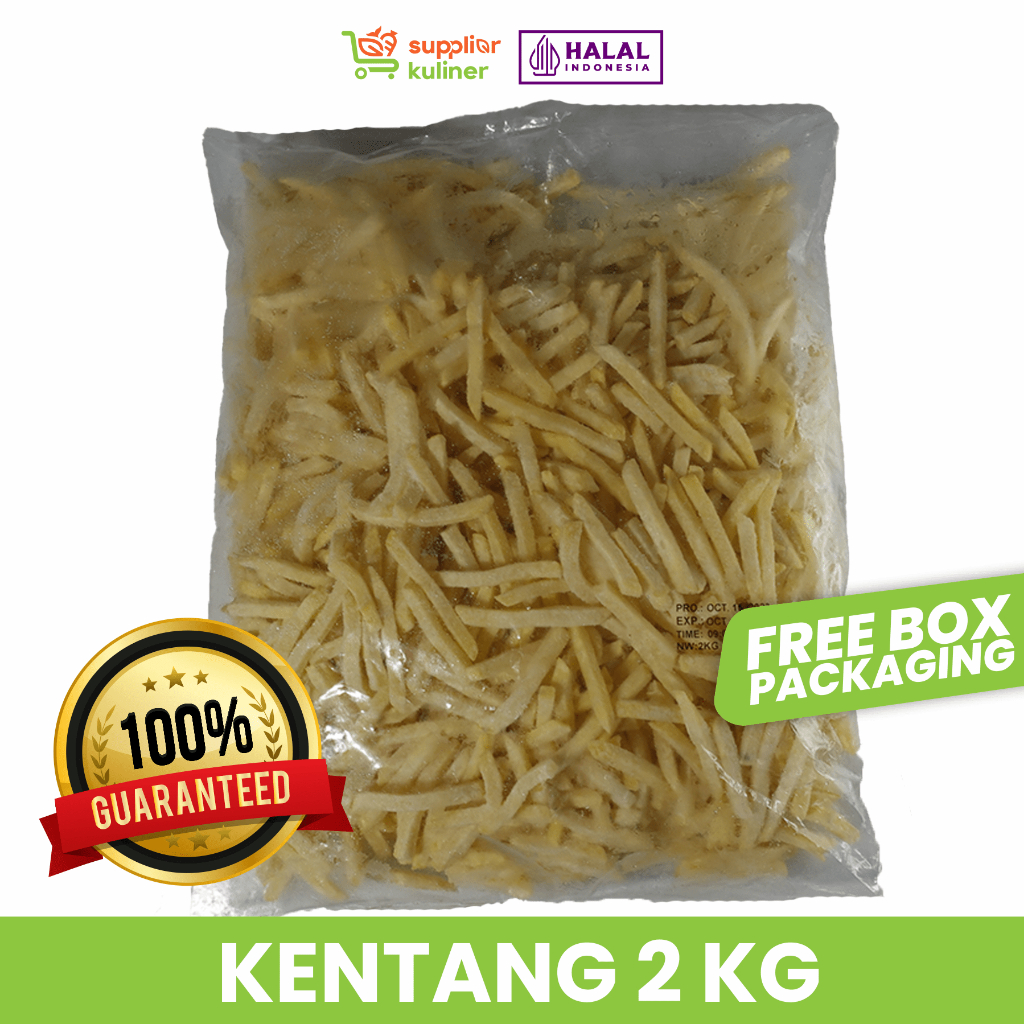 Jual KENTANG FROZEN / FRENCH FRIES / KENTANG STRAIGHT CUT IMPORT 2 KG ...