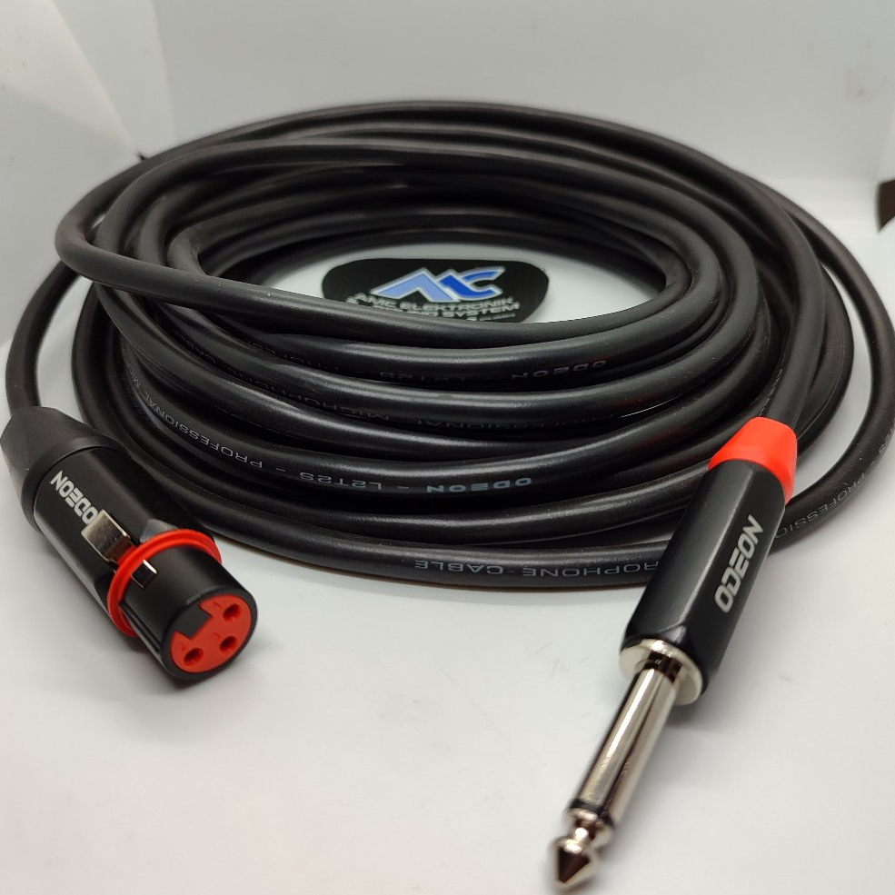 Jual PAKET KABEL MIC JACK AKAI MONO TO JACK CANON FEMALE ODEON | Shopee ...