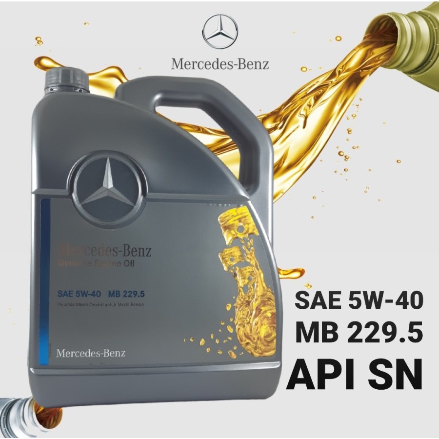 Jual Oli Mesin MERCY MERCEDES BENZ SAE 5W-40 5W40 5 Liter Kemasan Galon ...