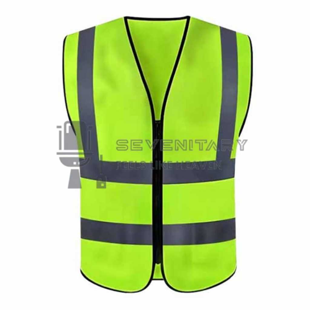 Jual Rompi Safety Vest Rompi Proyek Oren Orange Reflector Vest | Shopee ...