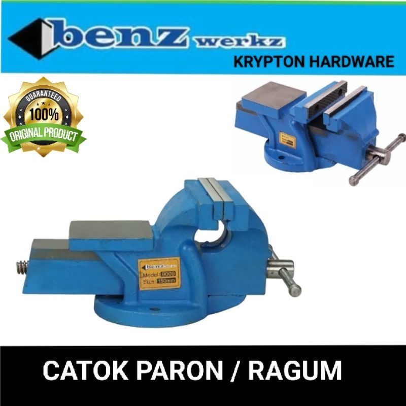 Jual Benz catok meja / catok Paron / ragum 6" 12kg | Shopee Indonesia