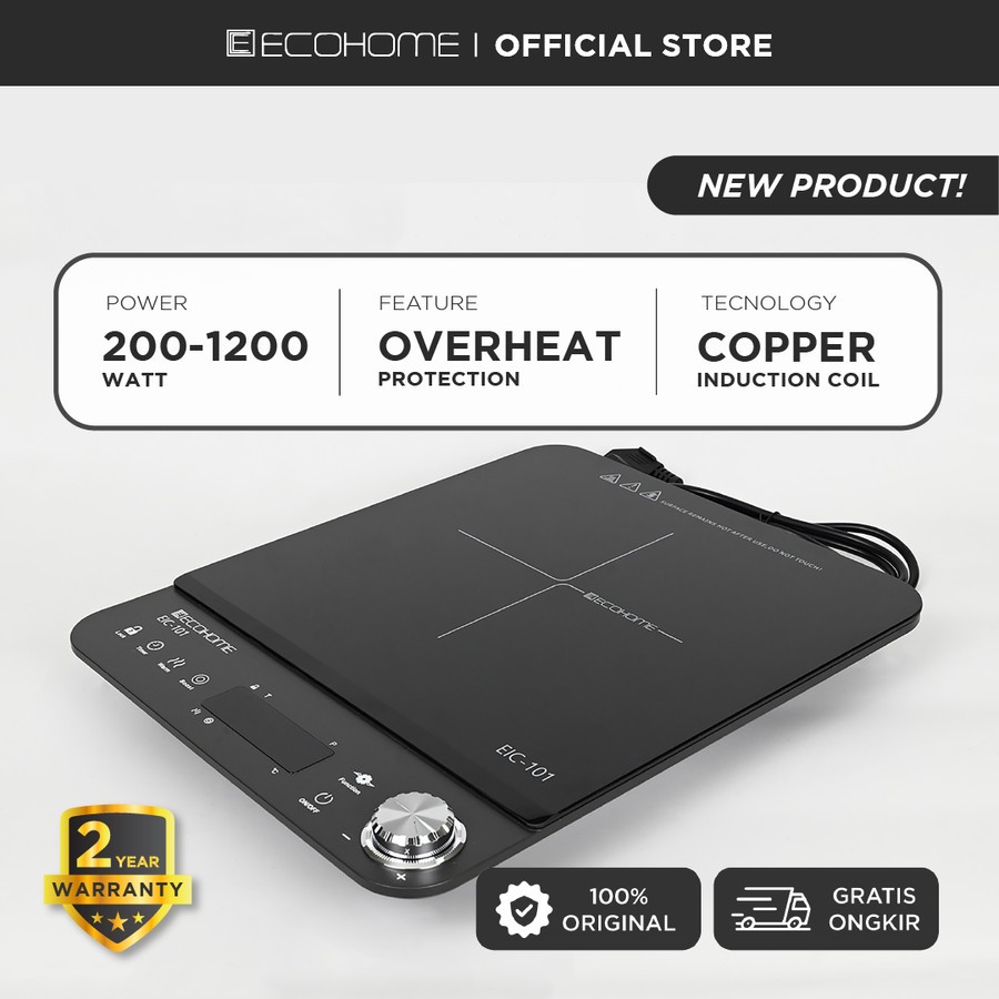 Jual Ecohome Induction Cooker Smart Kompor Induksi Listrik Low Watt ...