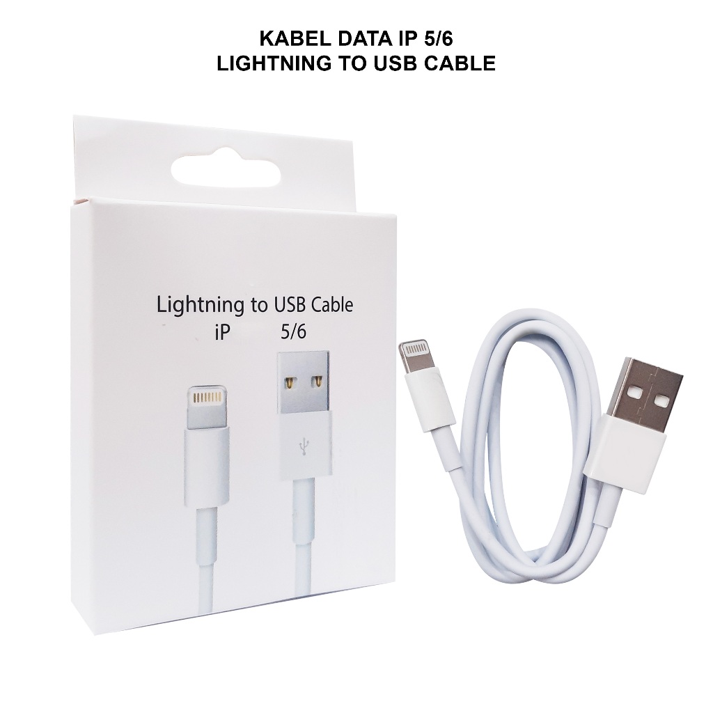 Jual KABEL DATA IP 5/6 LIGHTNING USB CABLE ORI 99 | Shopee Indonesia