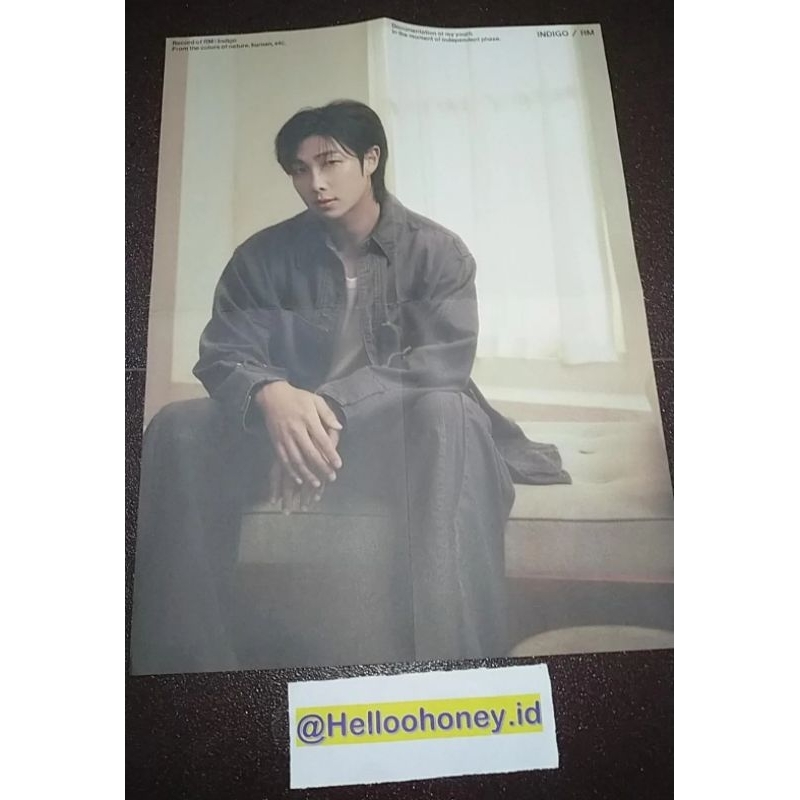 Jual Poster album indigo Rm bts official | Shopee Indonesia