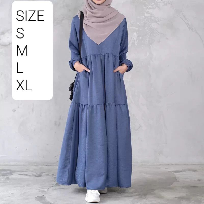 Jual GAMIS SERUT MAT CRINCLE REMAJA KEKINIAN TERBARU GAMIS DRESS REMAJA ...