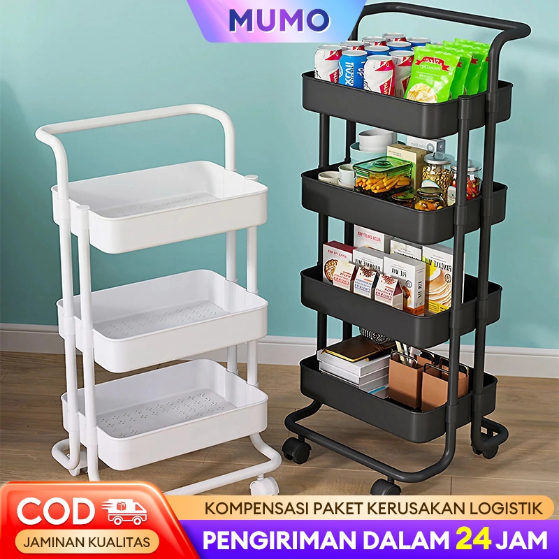 Jual Rak Troli Susun Rak kamar mandi Rak Salon Rak Roda Rak Salon Rak Serbaguna | Shopee Indonesia