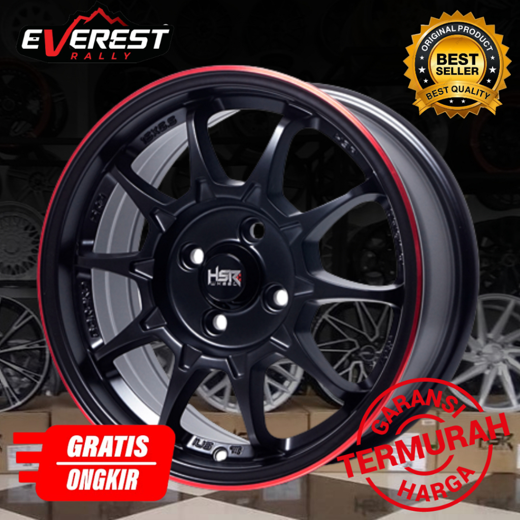 Jual VELG RACING HSR BOROKO SRD UNTUK MOBIL BRIO RING 15 LEBAR 65 LUBANG 4X100 MBRL | Shopee ...