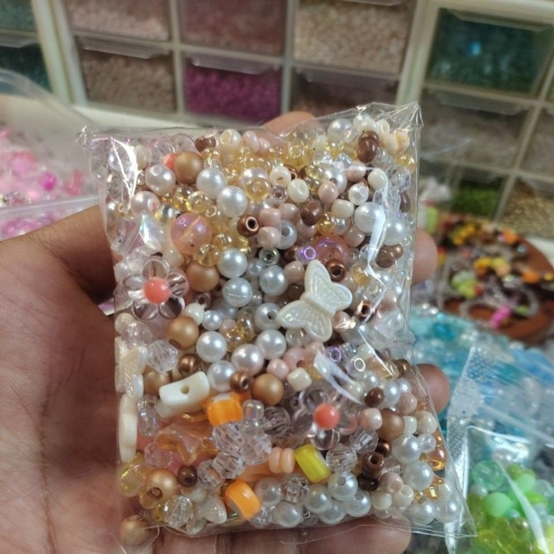 Jual Paket meronce manik manik gelang cincin kalung | Shopee Indonesia