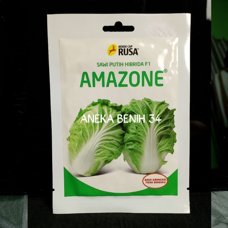 Jual Benih Sawi Putih Amazone F1 10Gram - Cap Rusa | Shopee Indonesia