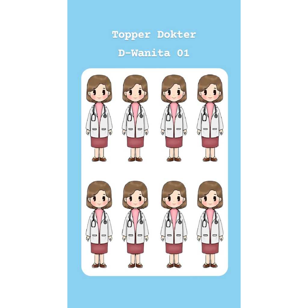 Jual TOPPER DOKTER//TOPPER UNTUK BUKET//TOPPER PROFESI DOKTER//TOPPER ...