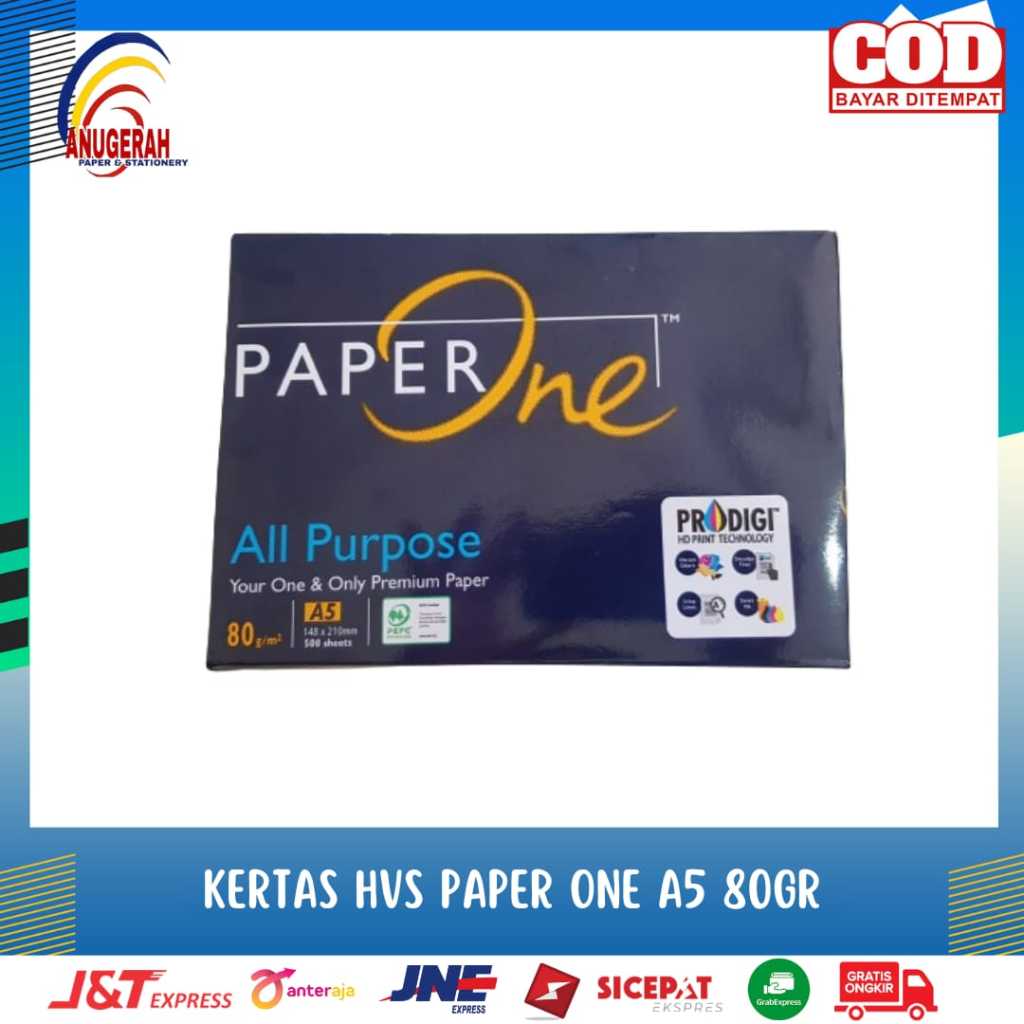 Jual HVS PUTIH PAPERONE A5 80GR (RIM) | Shopee Indonesia