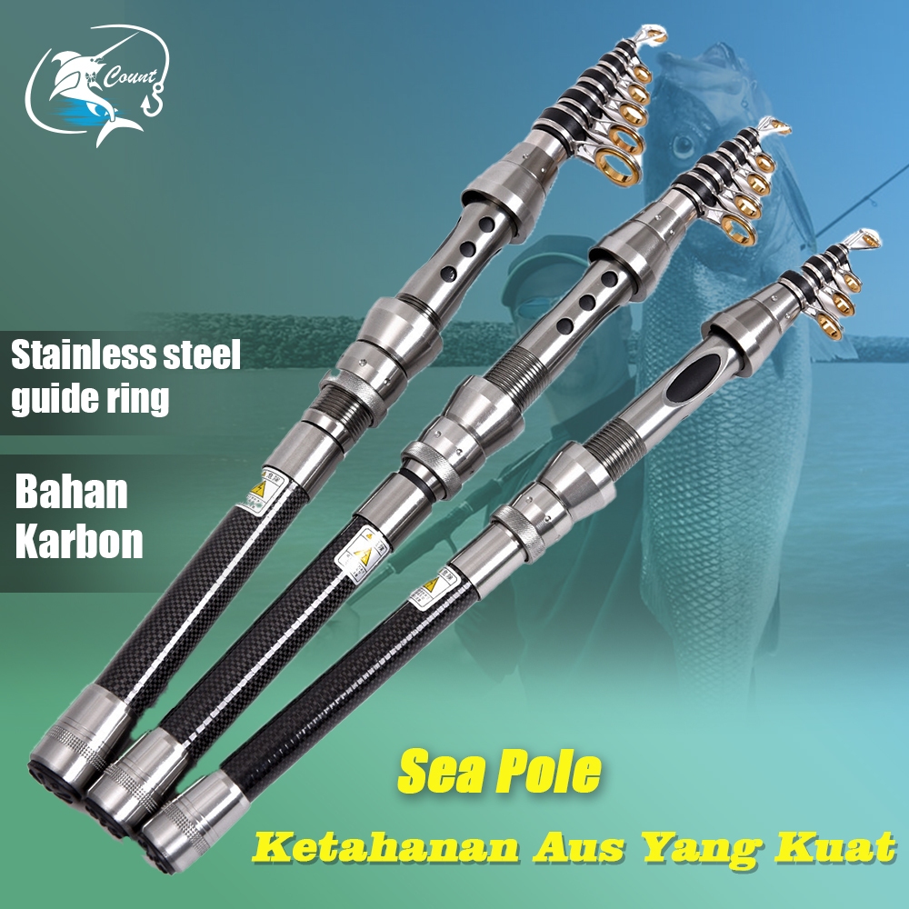 Jual Joran Pancing 1.5m 1.8m 2.1m 2.4m / Joran Pancing Laut Mini Ultra ...
