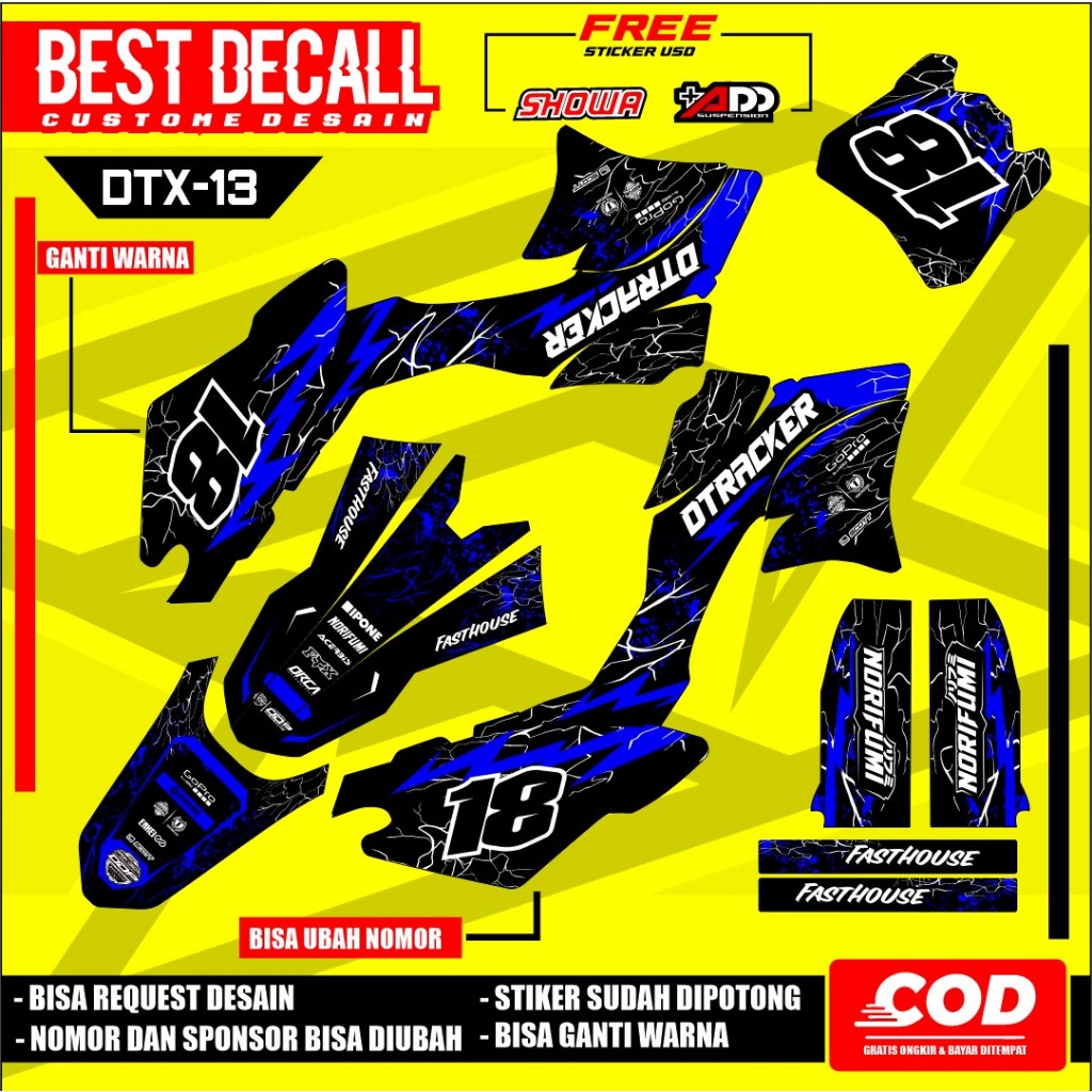Jual STIKER DECAL DTX FULLBODY DEKAL KEREN DEKAL KEKINIAN KEREN DECAL ...