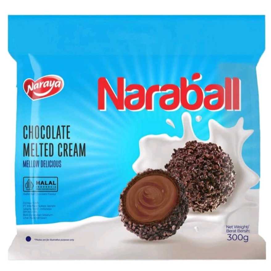Jual Naraya NARABALL Wafer Ball Original Chocolate Strawberry Melted ...