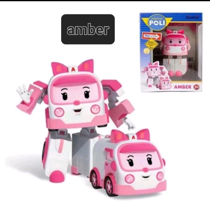 Jual Robocar Poli Transforming Robot Amber MRT-0651 Mainan Anak ...