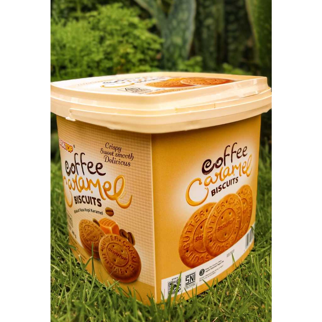 Jual BISKITOP COFFEE CARAMEL BISCUITS BOX PLASTIK TIMBA | Shopee Indonesia