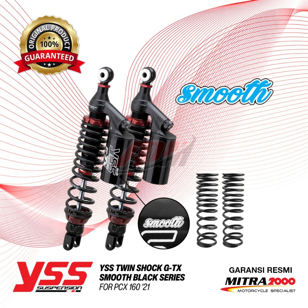 Jual YSS Twin Shock G-TX Smooth Black Series TG302-365TRCJ For PCX 160 '21 | Shopee Indonesia
