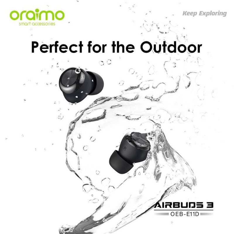 Jual ORAIMO TWS AIRBUDS 3 TRUE WIRELESS STEREO BLUETOOTH V5.2 LONG ...