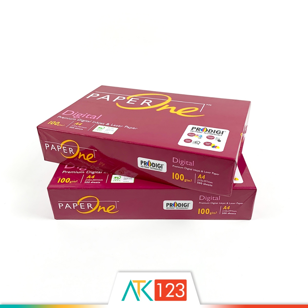 Jual Kertas HVS A4 100 gsm - Paper One | Shopee Indonesia