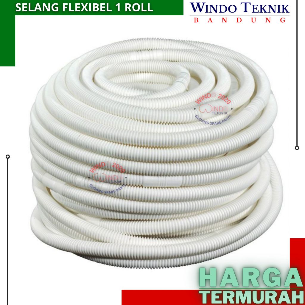 Jual FLEXIBLE DRAIN 1 ROLL | SELANG DRAIN PEMBUANGAN AIR AC 50 METER ...