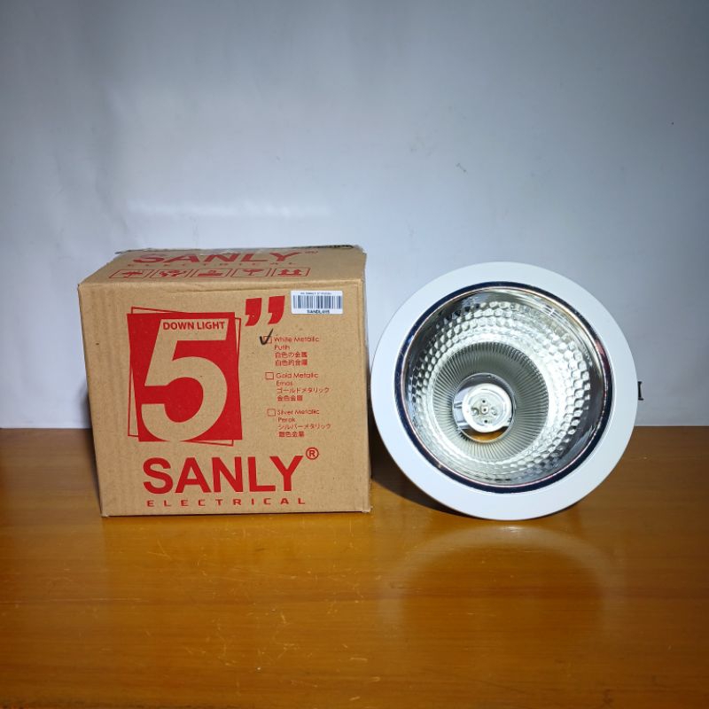Jual Downlight IB SANLY 5 inch bulat / Downlight fiting e27 | Shopee ...
