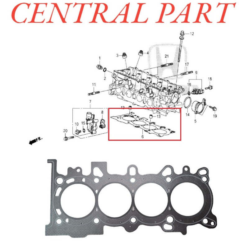 Jual packing deksel paking kop cylinder head mobil honda brio tahun ...