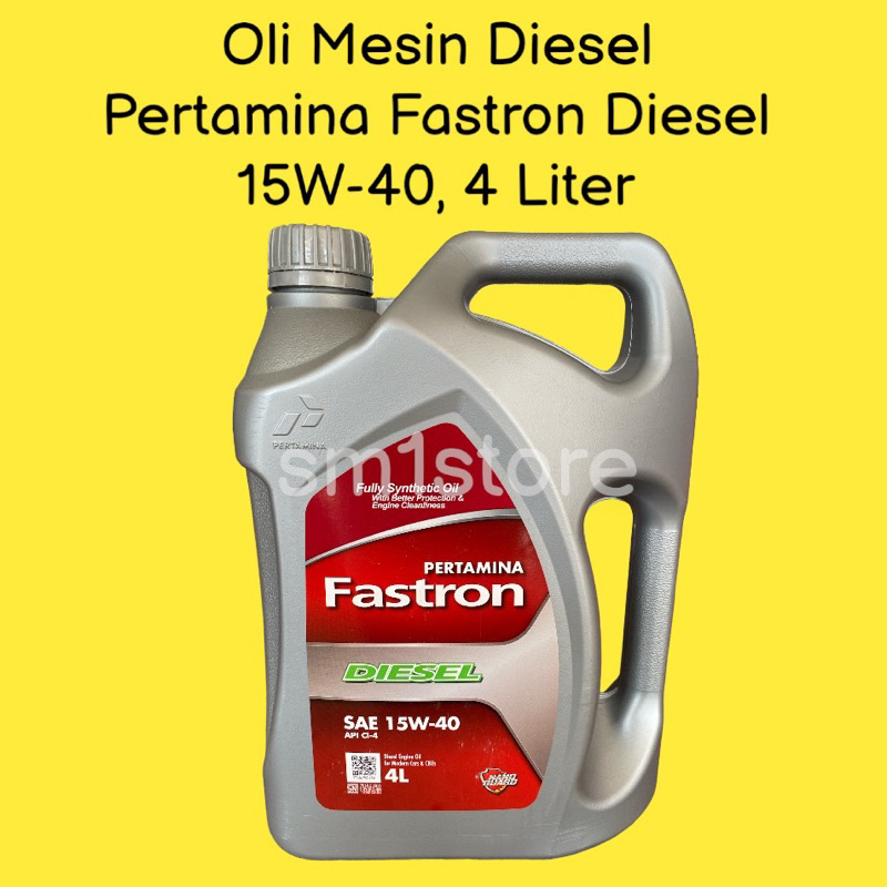 Jual Oli Mesin Diesel 15W-40 4 Liter Pertamina Fastron Diesel | Shopee Indonesia
