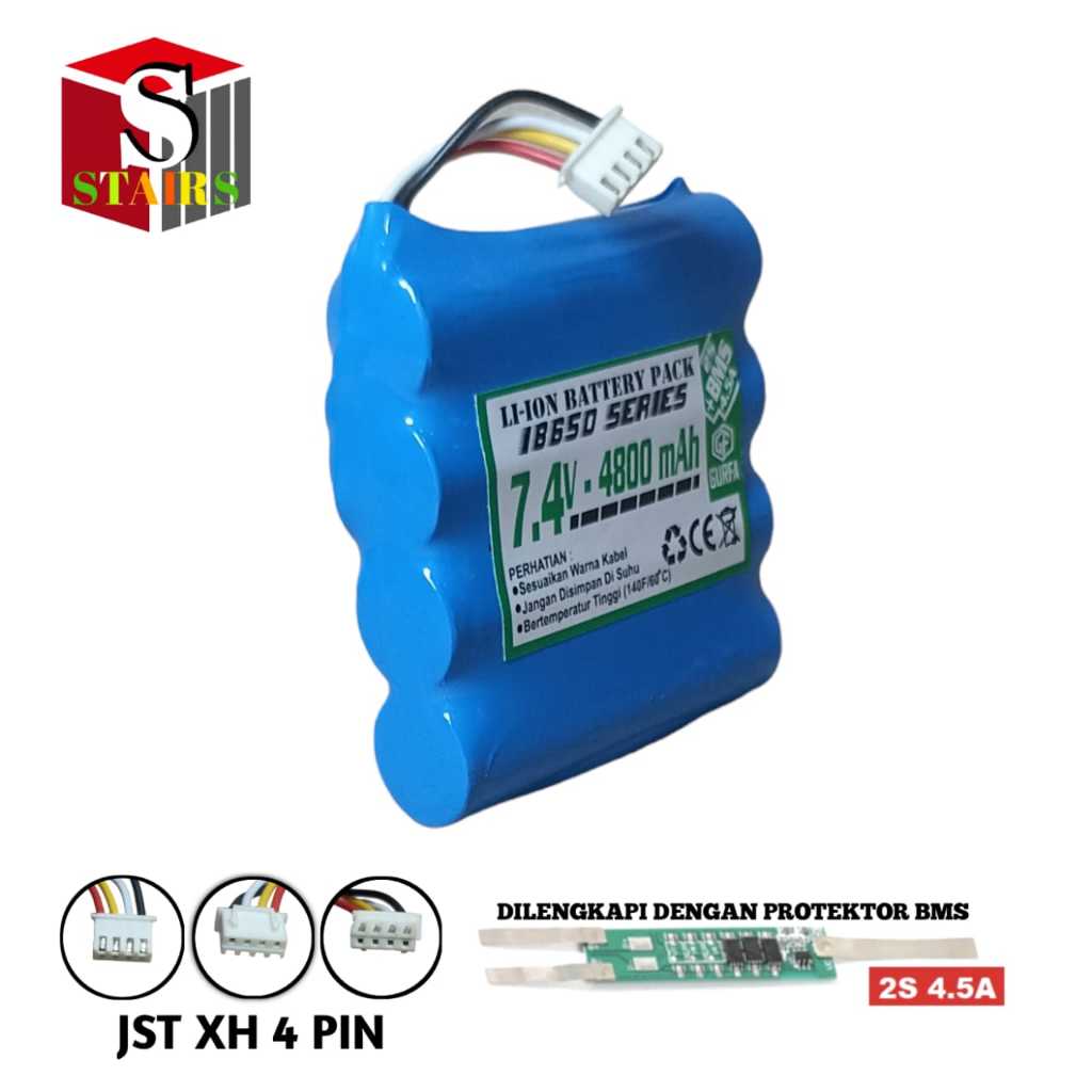 Jual Batera Speaker/ RC Mainan Anak & Elektronik Lainnya 4X 18650-2S ...