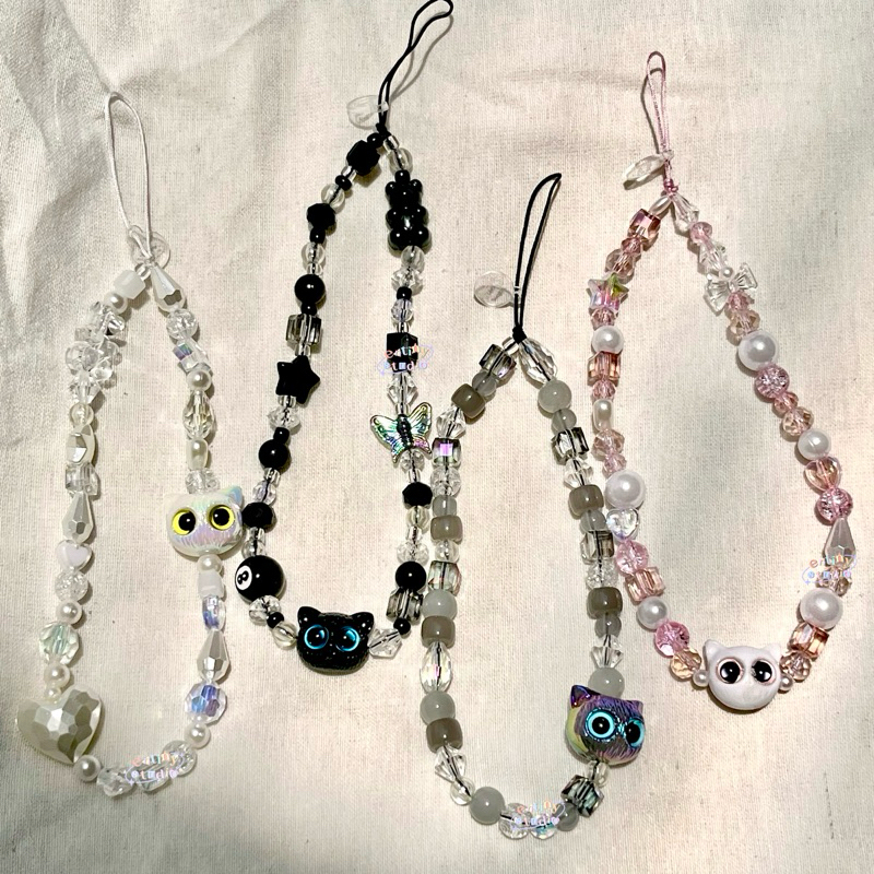 Jual Nero Phone Strap | Kucing Hitam Putih Pink Abu | Cat | Kitten ...