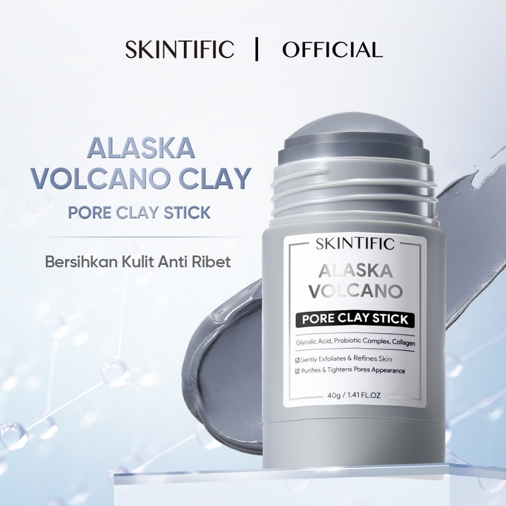 Jual SKINTIFIC Alaska Volcano Pore Clay Stick 40g | Shopee Indonesia