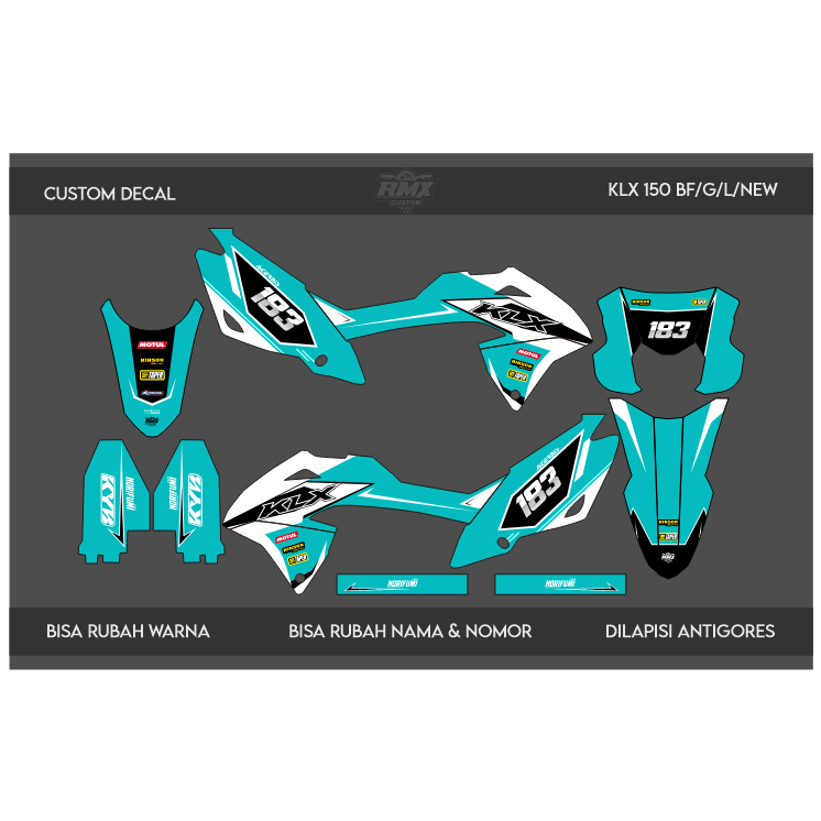 Jual DECAL STICKER KLX BF (028) DEKAL STIKER KLX 150 G/SE/EXTREME/NEW ...