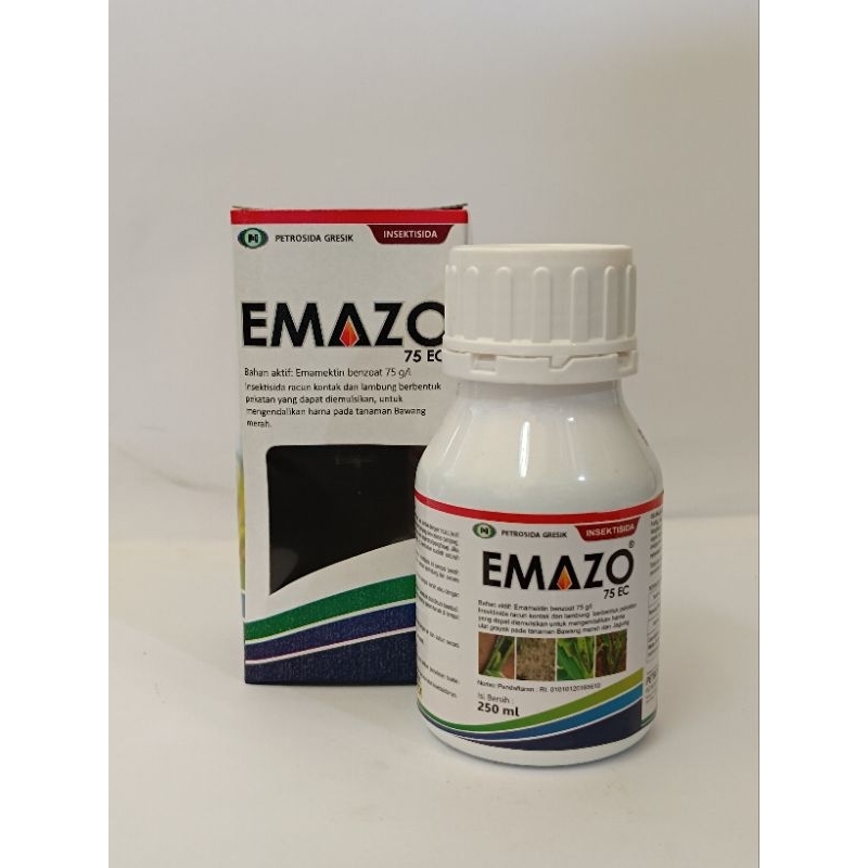 Jual INSEKTISIDA EMAZO 75ec bahan aktif emamectin benzoat 75 g/l 250ML ...