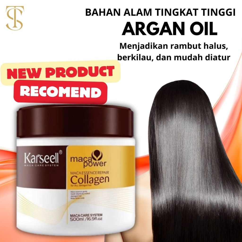 Jual [500ml] Karseell Masker Rambut Hair Mask Keratin Karsel Maca ...