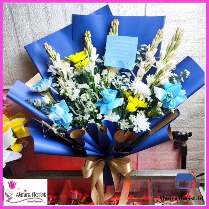 Jual hand bouquet buket sedap malam segar asli | Shopee Indonesia