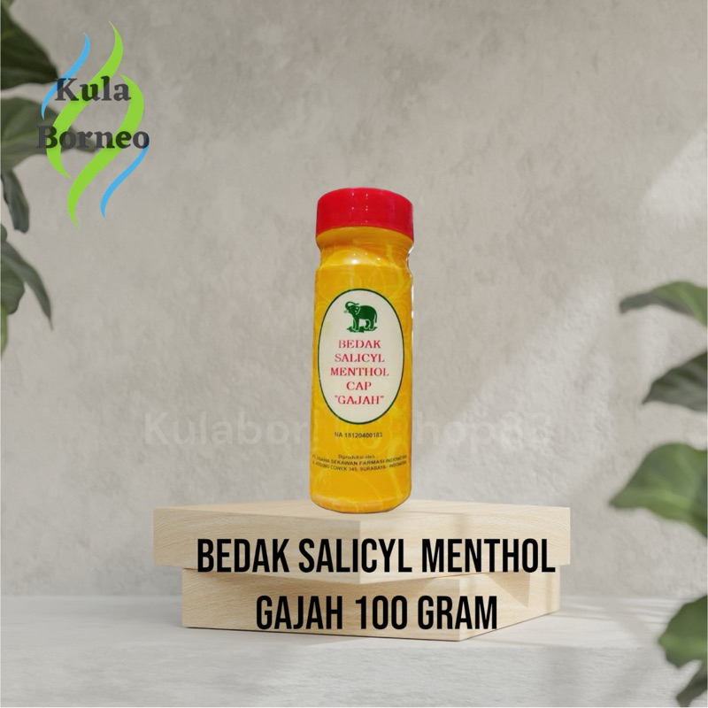 Jual Bedak Salicyl Menthol Cap Gajah 100 Gram | Shopee Indonesia