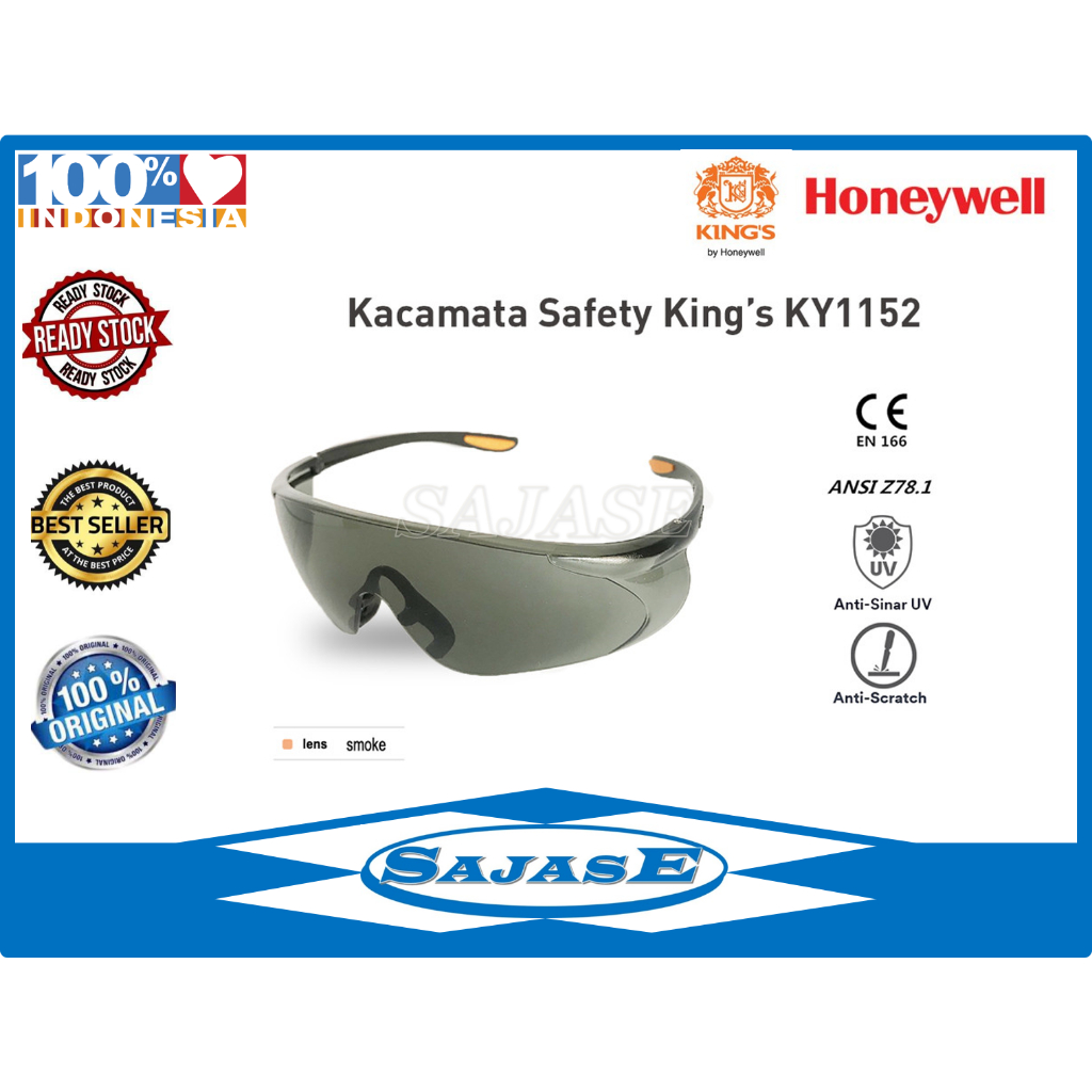 Jual Kacamata Safety King's KY1152 Anti Scratch Safety Glasses King ...