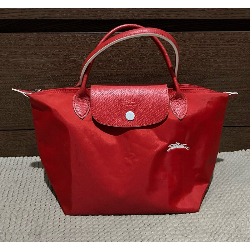 Jual Preloved Tas LC LePliage Club Top Handle Bag Warna Merah | Shopee ...