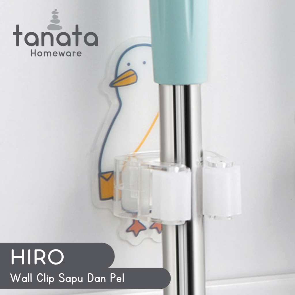 Jual 【TANATA】HIRO Gantungan Jepit Sapu Pel Simpel Rak Jepit Tongkat ...