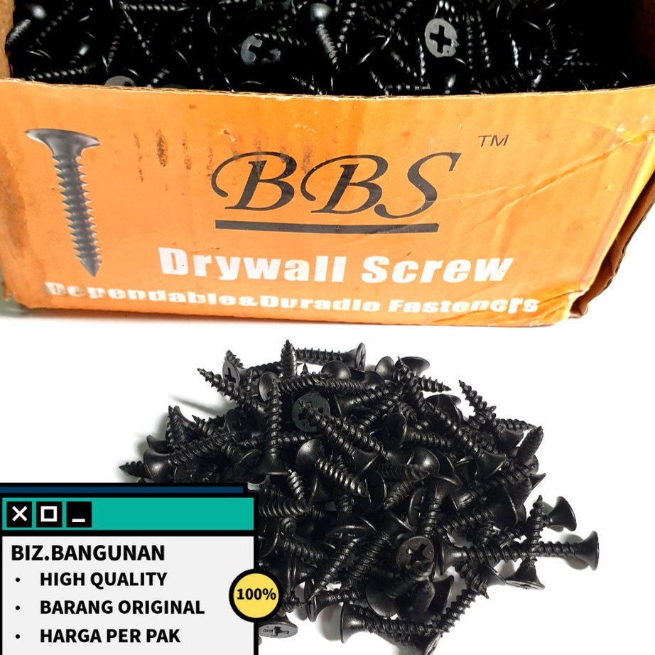 Jual TERMURAH HARGA PER KOTAK SEKRUP GYPSUM BAJA BAUT SKRUP KAYU DRYWALL SCREW | Shopee Indonesia